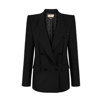 Elisabetta Franchi Giacca Nero 110 - - Jackets - Damen - Schwarzk - S