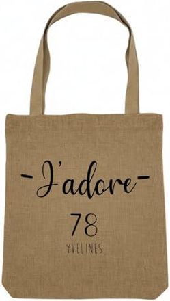Fabulous Sac Shopping Tote Bag Aspect Lin - JAdore 78 Yvelines Departement France Region Versailles - Sac de Courses Toile Epaisse 360g Beige Naturel Cabas Por