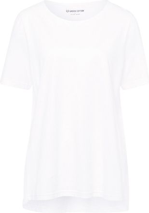 Peter Hahn Rundhals-Shirt Benedikte Green Cotton weiss