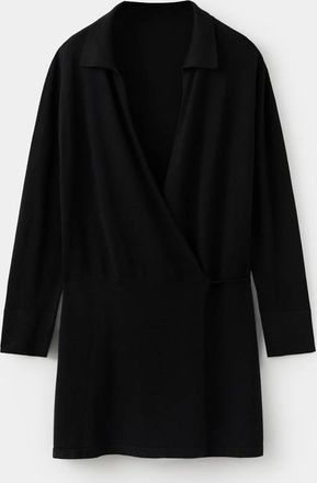 Mango Robe cruzado noir - Femme - XS - MANGO
