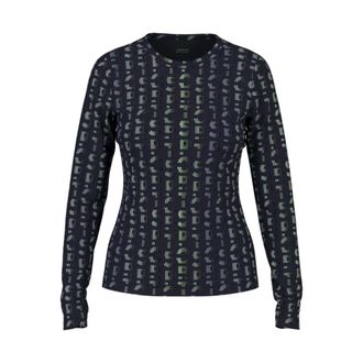 Marc Cain Langarmshirt mit Allover-Print - - Tops - Damen - Mehrfarbig - L