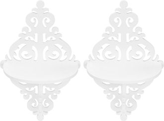 BESPORTBLE 2 St&uuml;ck H&auml;ngendes Wandregal aus Stabilem Material f&uuml;r Wohnzimmer Schlafzimmer K&uuml;che Bad Kreatives Organizer Lagerregal zur Platzsparenden Wandmontage