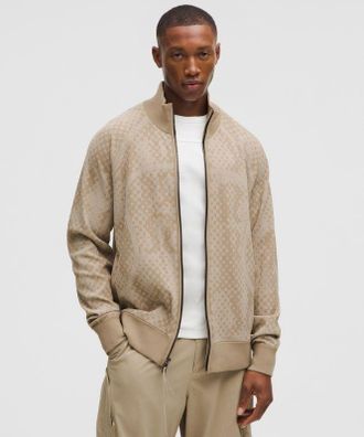 lululemon Zweifarbiges Sweatshirt mit durchgehendem Rei&szlig;verschluss SLNSH Kollektion f&uuml;r M&auml;nner - Gr&ouml;&szlig;e L in Mojave Tan/Sheer Oak