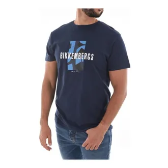 Dirk Bikkembergs Herren Logo Print T-Shirt - - Tops - Herren - Blau - L