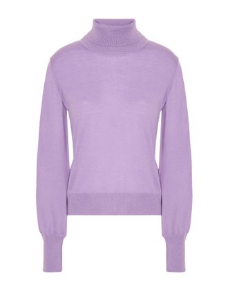 8 by YOOX WOOL BALLOON SLEEVE ROLL-NECK SWEATER