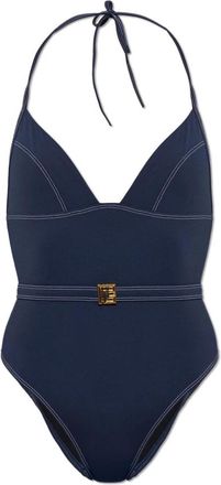 Balmain Femme, Maillots de bain, Bleu, Taille: 40 FR Maillot de bain une pi&egrave;ce
