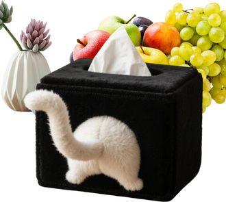 Generic Lustige Katzentissue-Box - Skurriler Tierserviettenhalter, Dekorative Gesichts-H&uuml;lle, Verspieltes Home Decor-Accessoire, Praktische Box Geeignet F&uuml;r N