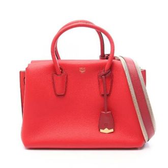 MCM Pre-owned Milla Sac 2way - Femme - Pre-owned - Rouge - Taille: ONE Size