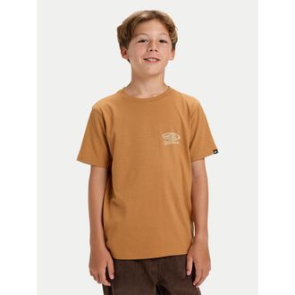 Quiksilver T-Shirt Hw Snaky Ways EQBZT04912 Braun Regular Fit