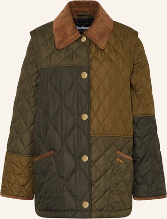 Barbour Steppjacke Lorrie Mit Abnehmbaren Ärmeln gruen