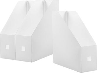 TOPBATHY 3 Stück 3 teiliges Stehsammler aus Kunststoff Platzsparender Dokumentenhalter für Schreibtisch Praktischer Organizer zur Büroaufbewahrung und Dateiabl