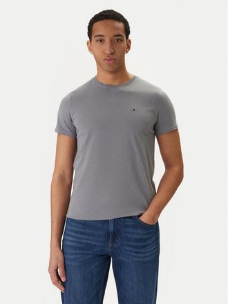 Tommy Jeans T-Shirt DM0DM04411 Grau Slim Fit