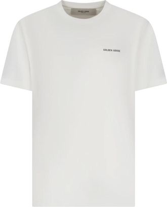 Golden Goose Homme, Tops, Blanc, Taille: XL Journey T-Shirt
