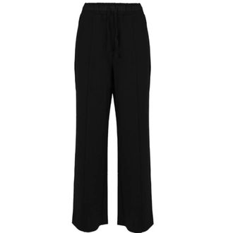 Max Mara Milano-Strick Jersey Hose - - Trousers - Damen - Schwarzk - M