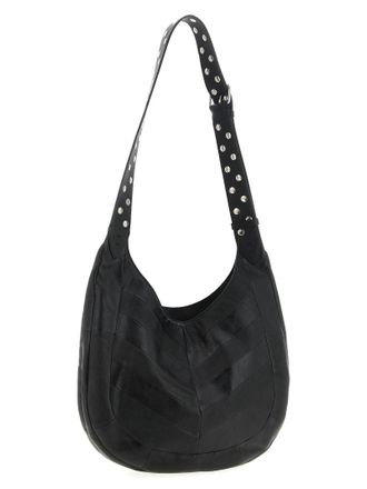 Valentino Garavani Unisex Black Lamb Leather Shoulder Bag