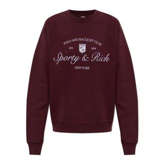 Sporty & Rich Damen, Sweatshirts & Hoodies, Rot, XSGr&ouml;&szlig;e