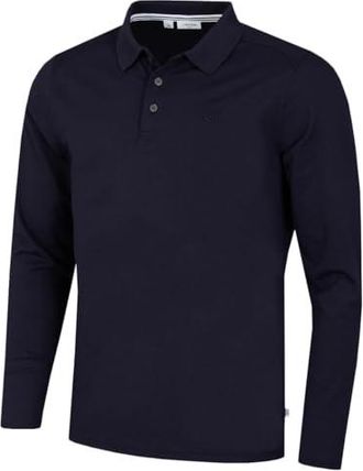 Calvin Klein Polo Campus à Manches Longues pour Homme - Marine - XXXXXL