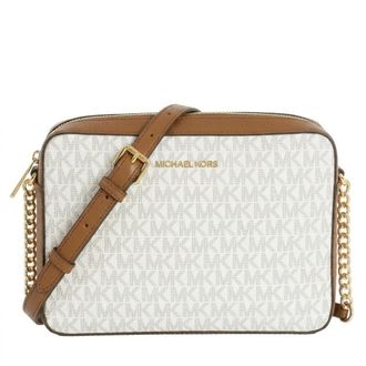 Michael Kors Jet Set Large Umh&auml;ngetasche mit Logo-Print - - Bags - Damen - Beige - ONE SIZE