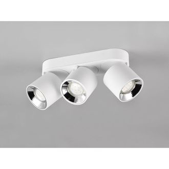 Trio Leuchten Deckenstrahler guayana Wei&szlig; 3 Spots schwenkbar, Breite 27cm