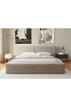 Boxxx Polsterbett, Hellgrau, Holz, Metall, Birke, 120x200 cm, gepolstertes Kopfteil, in verschiedenen Gr&ouml;&szlig;en erh&auml;ltlich, Schlafzimmer, Betten, Polsterbetten