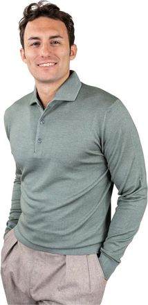 Ferrante Homme, Pulls, Vert, Taille: 2XL Tailored Collar Polo