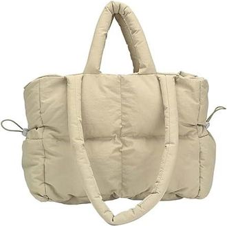 Generic Sac &agrave; bandouli&egrave;re en nylon uni pour femmes, fourre-tout gonfl&eacute;, id&eacute;al pour travail, &eacute;cole, shopping et voyages