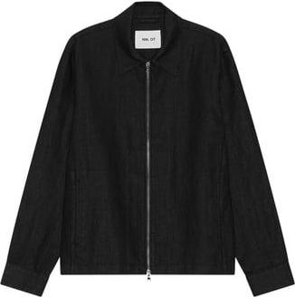 Nn.07 Veste droite zipp&eacute;e en lin