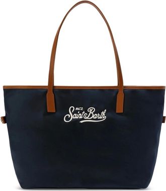 MC2 Saint Barth Femme, Sacs, Bleu, Taille: ONE Size City Bag Nylon