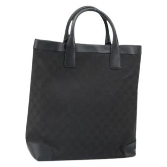 Gucci Pre-owned Canvas Tote Bag - - Pre-owned - Damen - Schwarzk - ONE SIZE