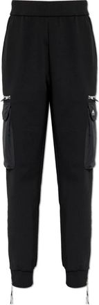 Moose Knuckles Femme, Pantalons, Noir, Taille: 40 FR Mixed Media Neoprene Joggers