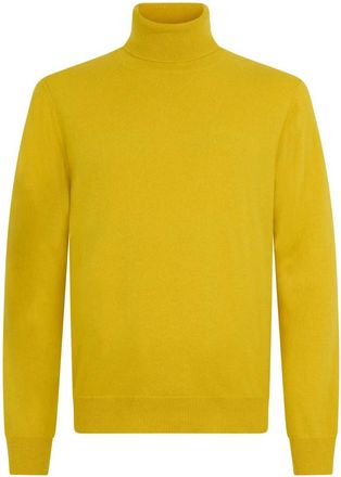 Malo Homme, Pulls, Jaune, Taille: XL Pull &agrave; col roul&eacute;