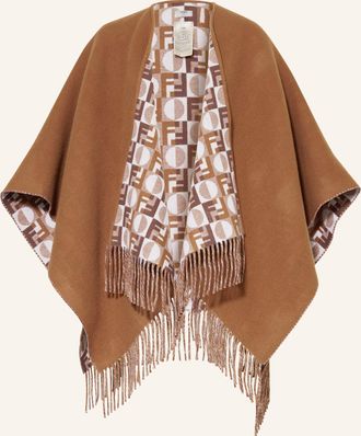 Fendi Cape Zum Wenden beige