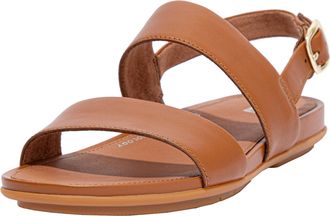 FitFlop Womens Gracie Flat Black Sandal - 6 UK, Light Tan03, 6.5 UK Narrow