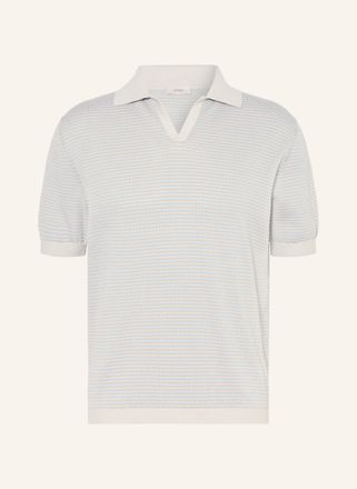 Agnona Agnona Strick-Poloshirt Mit Leinen weiss