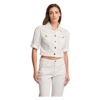 Kocca Femme, Vestes, Blanc, Taille: 36 FR Bakari Denim Jacket