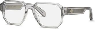 Philipp Plein Homme, Accessoires, Gris, Taille: 56 MM Vpp199M 06S8 Lunettes