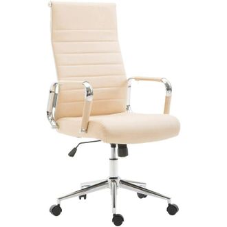 Clp Fauteuil de bureau Kolumbus similicuir Cr&egrave;me