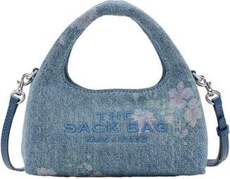 Marc Jacobs Sac bandouli&egrave;re Micro Crossbody Sack en denim fleuri antique