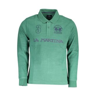 La Martina Homme, Tops, Vert, Taille: XL Polo &agrave; manches longues vert