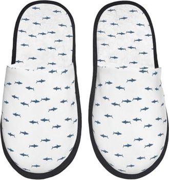 Generic Pantoufles Imprim&eacute; requin mignon Chaud Chaussons en Feutre Antid&eacute;rapant Respirant Accueil Slippers Homme Adulte M