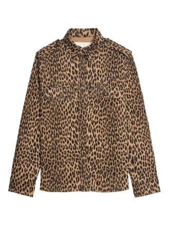 Zadig&Voltaire Hemd mit Leoparden-Print - Braun