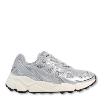 RUN OF Femme, Chaussures, Gris, Taille: 43 EU Metallica Baskets