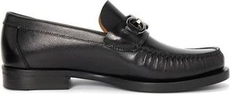 Ferragamo Homme, Chaussures, Noir, Taille: 41 EU Mocassins &agrave; enfiler avec bordure brillante