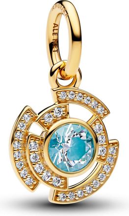 Pandora Moments Marvel Iron Man Arc Reaktor Charm-Anhänger mit 14K vergoldeter Metalllegierung und Zirkonia, Kompatibel ME und Moments,764216C01