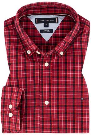 Tommy Hilfiger Herren Hemd rot kariert
