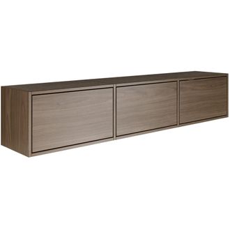 Selsey TV Lowboard - Farbe Wisconsin-Walnuss Moderne Fernseher Kommode 150 x 30 x 30 cm (BxTxH) TV Unterschrank f&uuml;r Wohnzimmer Schrank mit Klappen Push to Op