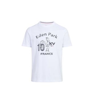 Eden Park T-shirt XV de France en coton m&eacute;lang&eacute;
