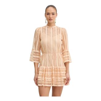Twinset Robe Babydoll - Femme - Robes - Orange - Taille: 42 FR