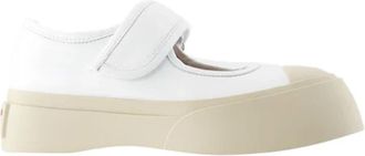 Marni Femme, Chaussures, Blanc, Taille: 41 EU Cuir chaussures-plates
