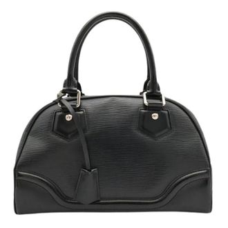 Louis Vuitton Pre-owned Bowling Montaigne Leder Handtasche - - Pre-owned - Damen - Schwarzk - ONE SIZE
